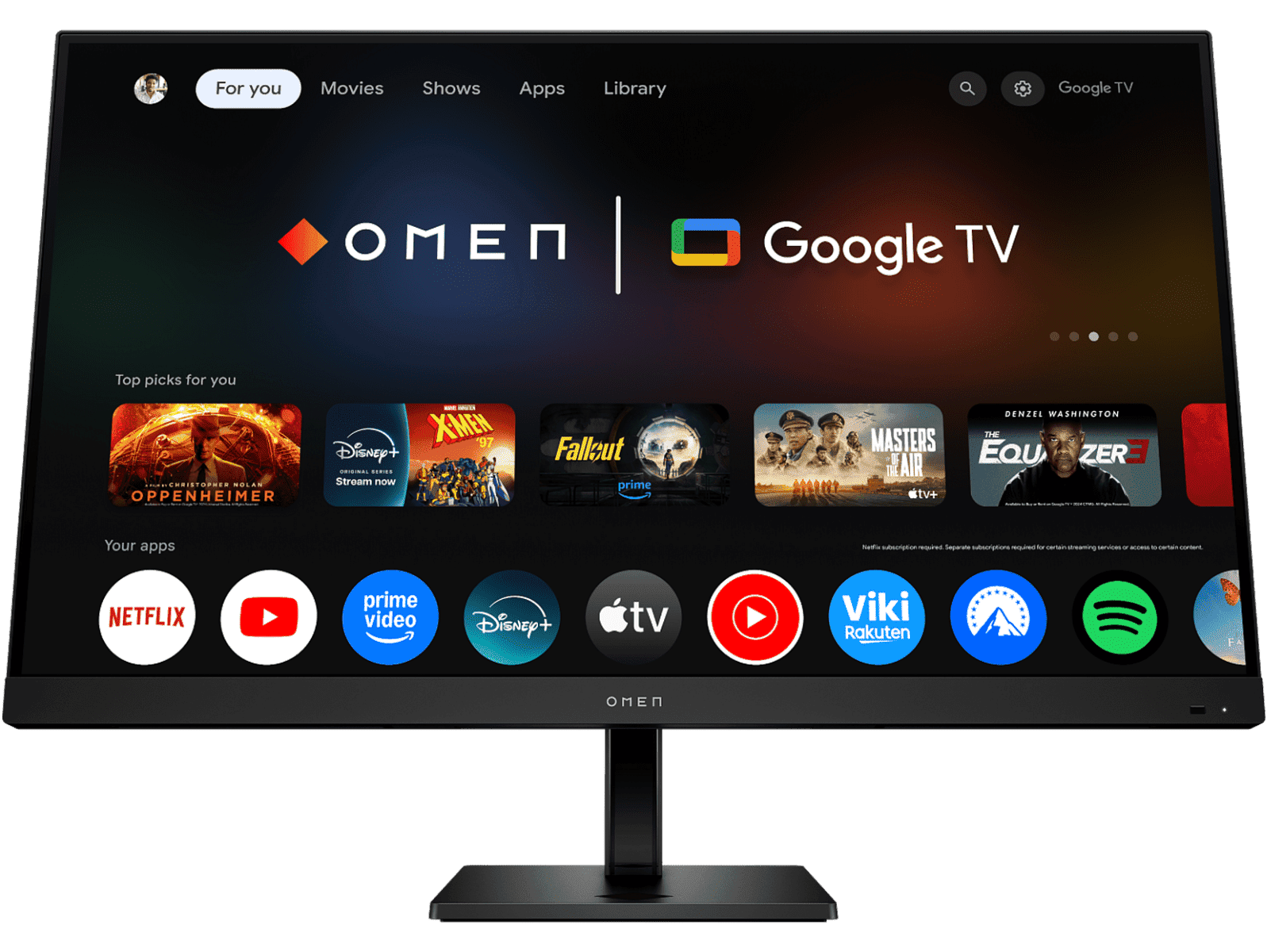 OMEN 31.5 inch UHD 144Hz Smart Gaming Monitor - OMEN 32x - 31.5 ...