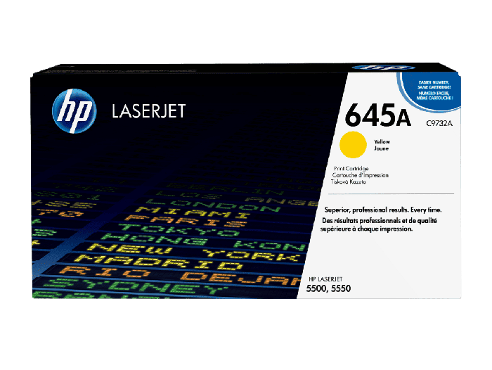 HP 645A Yellow Original LaserJet Toner Cartridge - (C9732A) - Shop HP ...