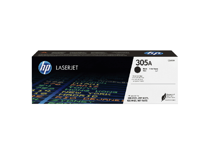HP 305A Black Original LaserJet Toner Cartridge - (CE410A) - Shop HP ...