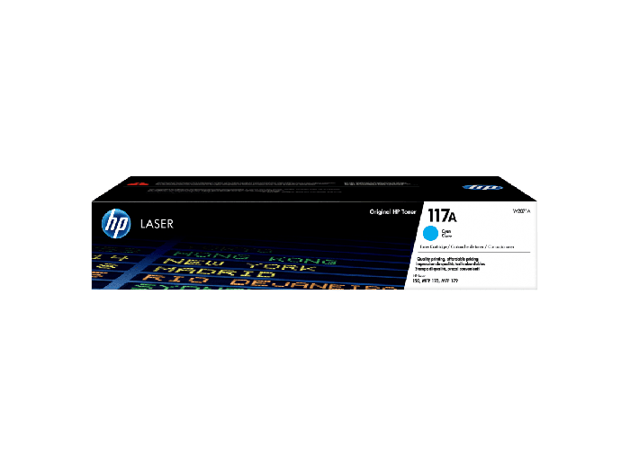HP 117A Cyan Original Laser Toner Cartridge - (W2071A) - Shop HP.com ...